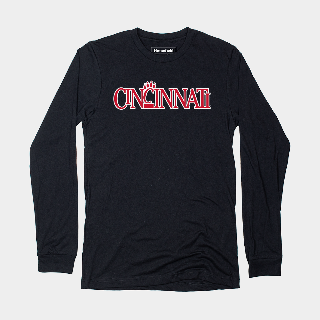 Cincinnati '90s Throwback Wordmark Long Sleeve | Homefield