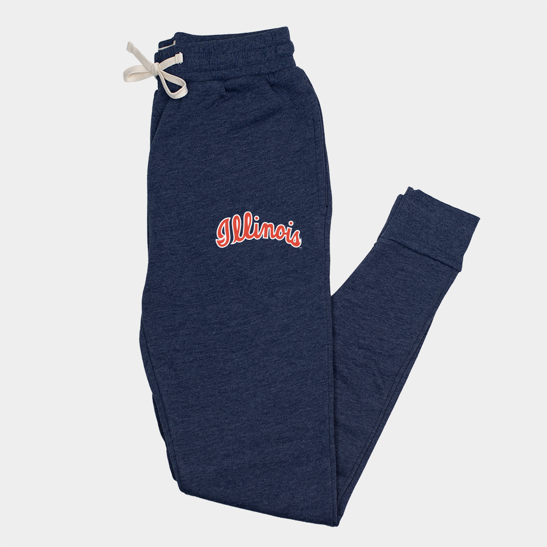 Illinois 1970's Basketball Script Joggers | Homefield