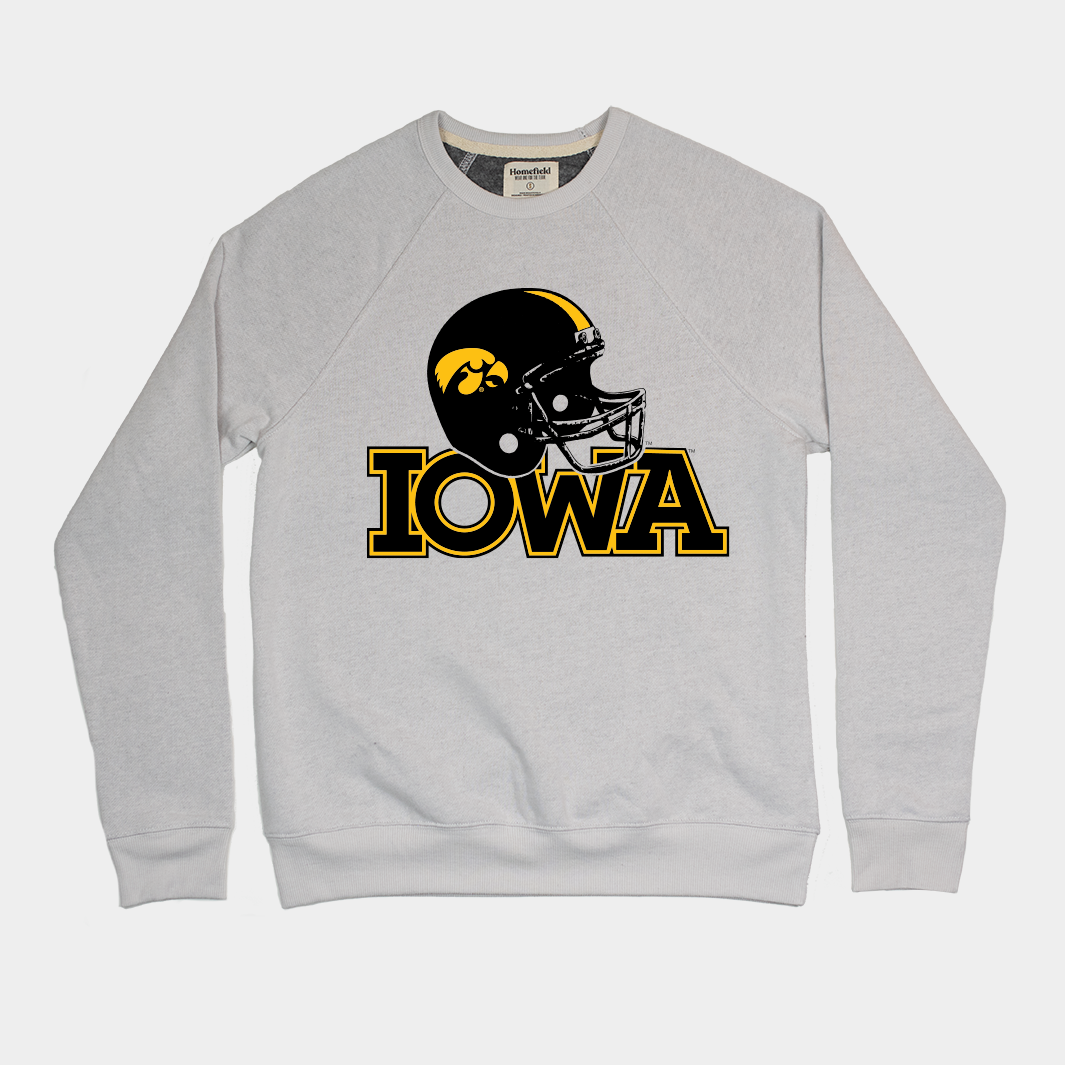 Iowa Football Helmet Crewneck | Homefield