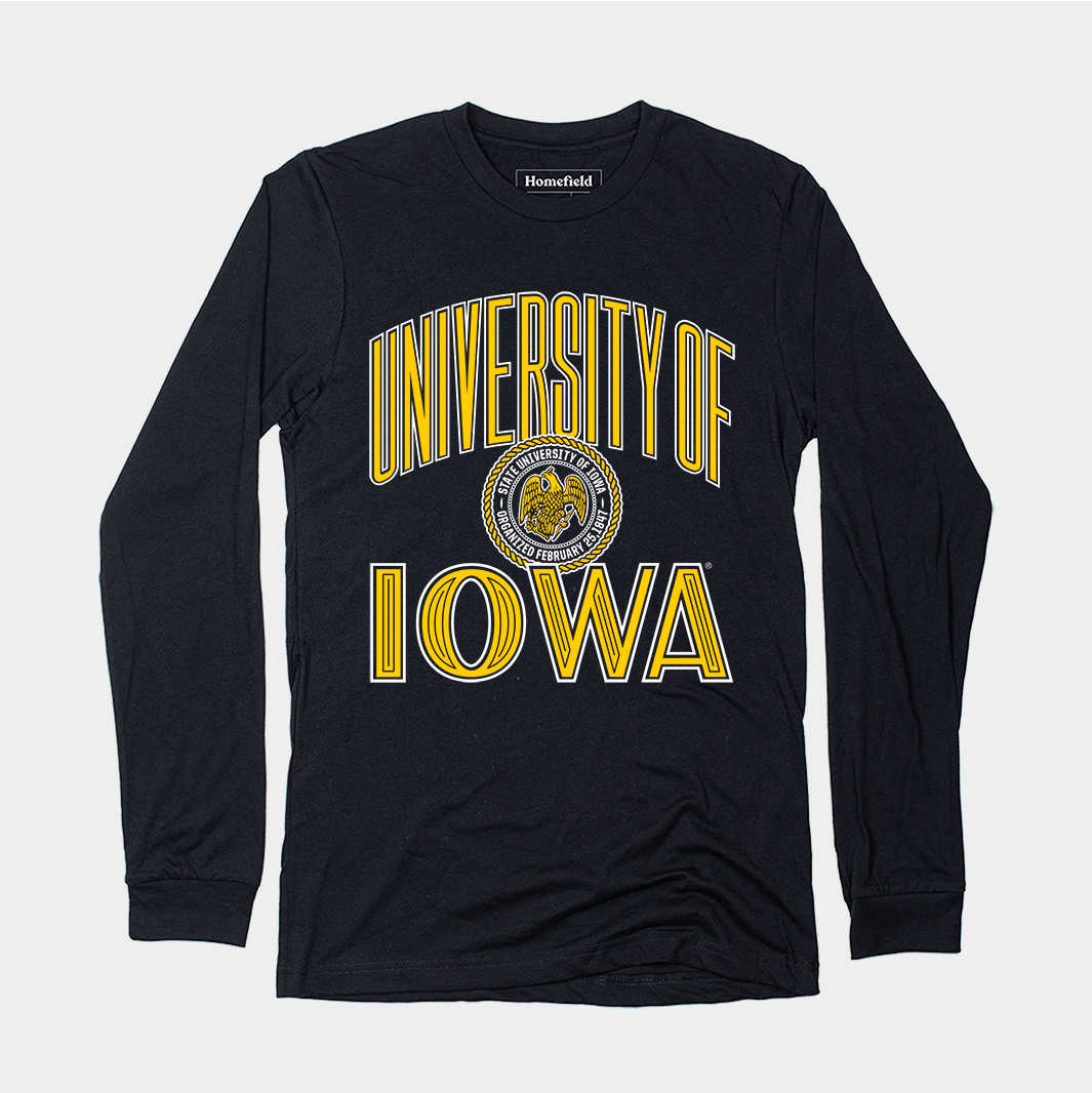 University of Iowa Crest Long Sleeve | Homefield