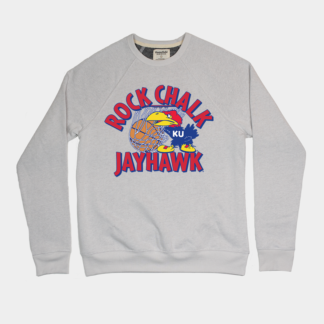 Rock Chalk Jayhawk Vintage Kansas Crew | Homefield