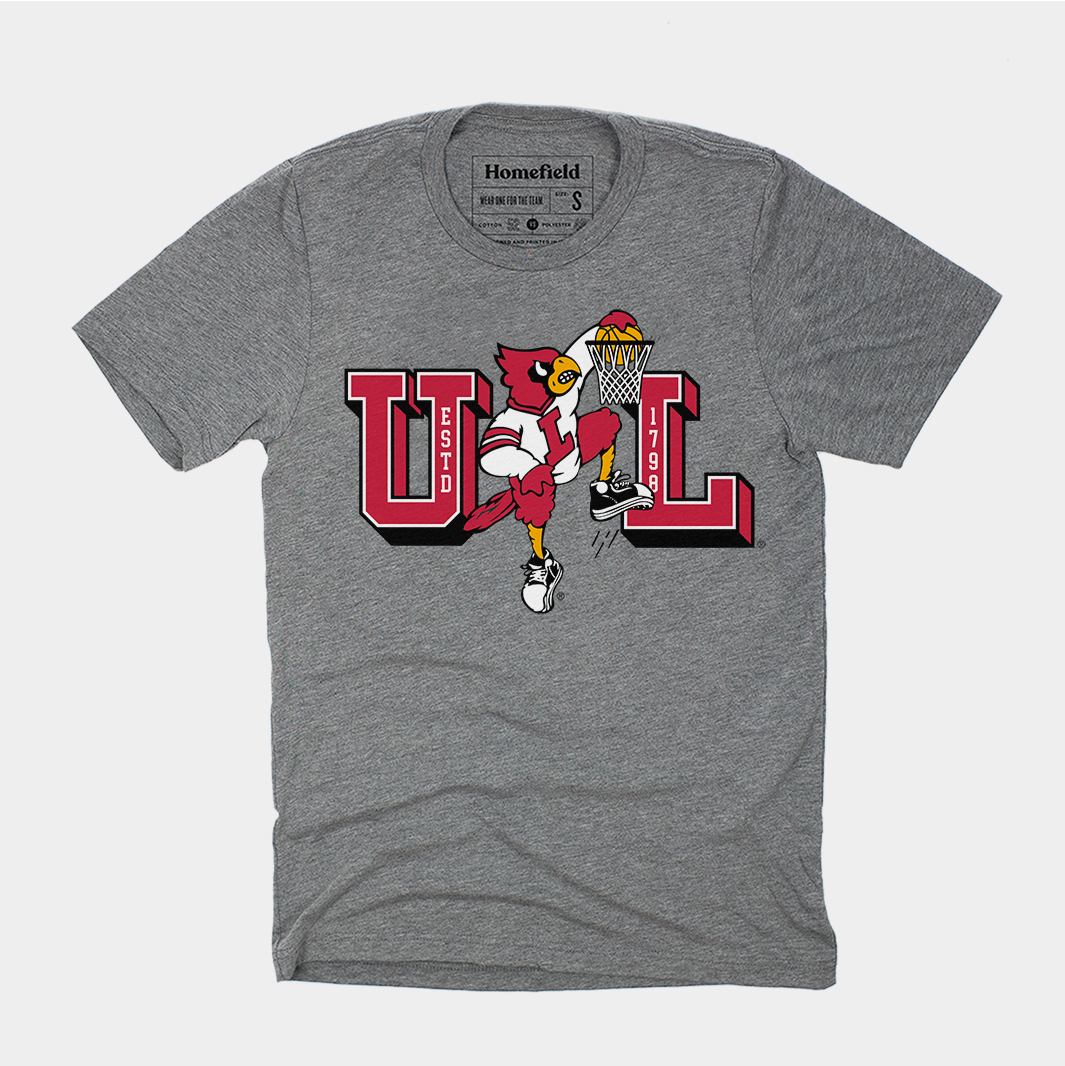 Louisville Dunking Cardinal Tee | Homefield