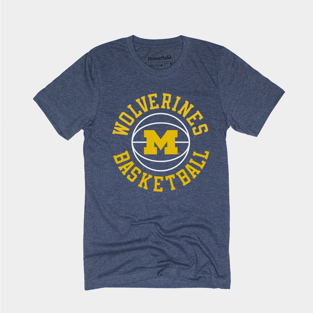 Michigan Block M Basketball Tee | Homefield