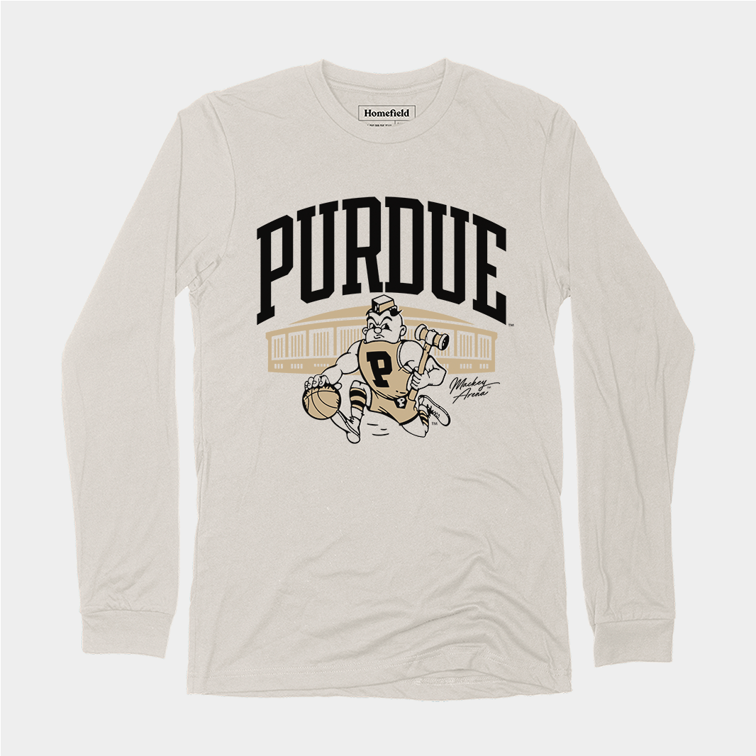 Retro Purdue Pete Basketball Long Sleeve | Homefield