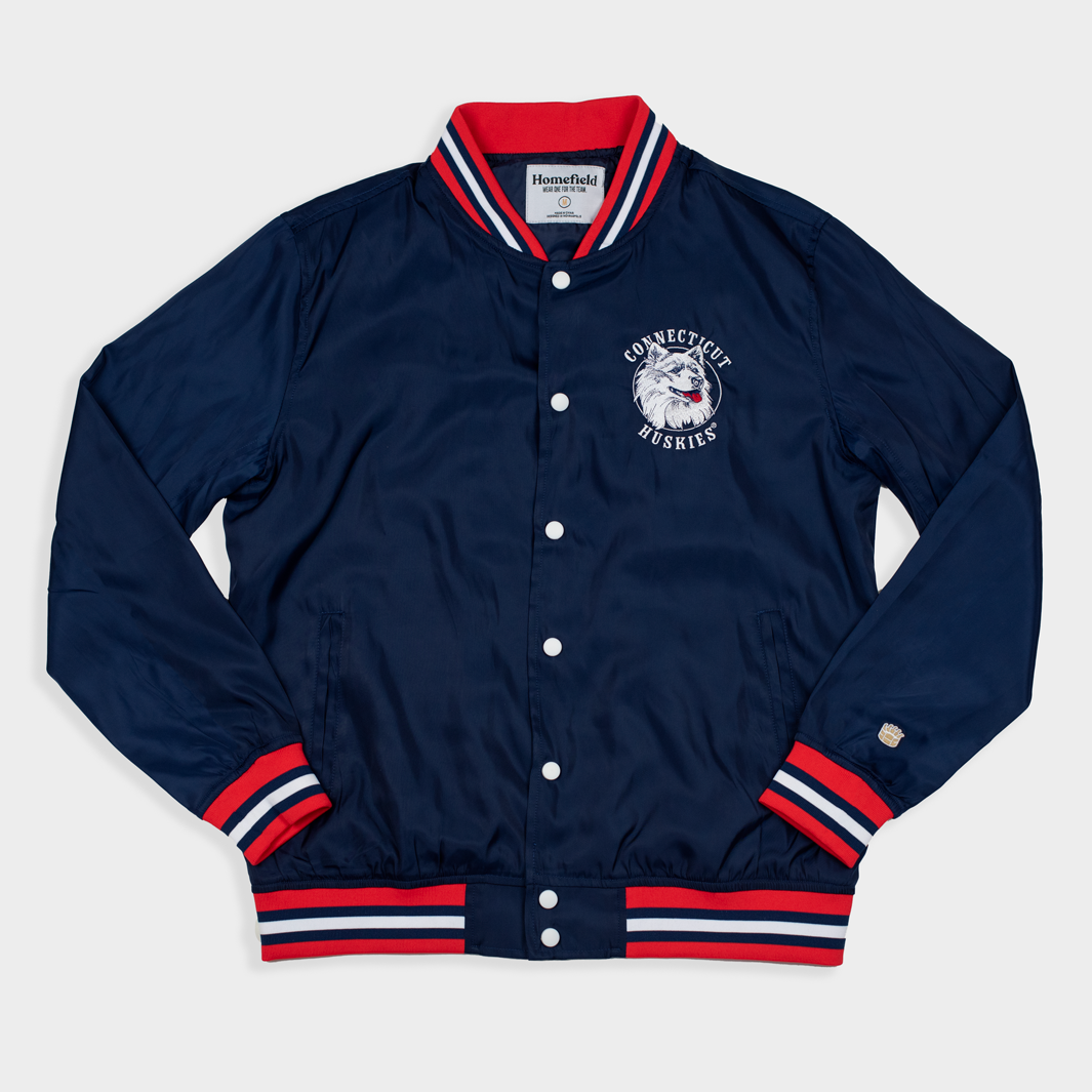 UConn Bubble Script Bomber Jacket | Homefield